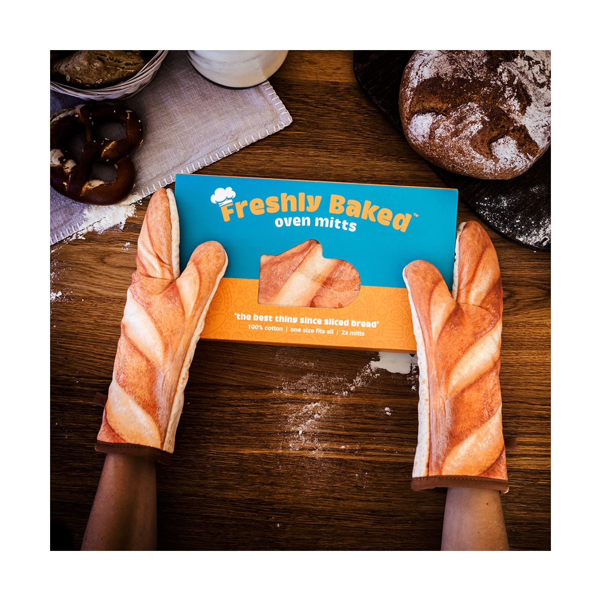 Freshly Baked Oven Gloves